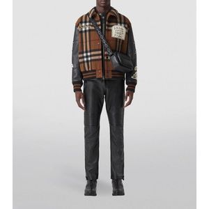 Burberry | Jackets & Coats | Burberry Embroidered Wool Blend Bomber ...